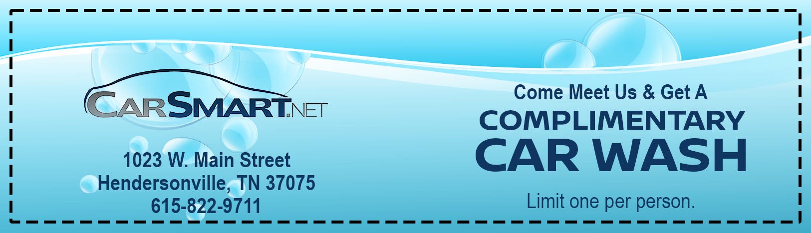 Complimentary Car Wash